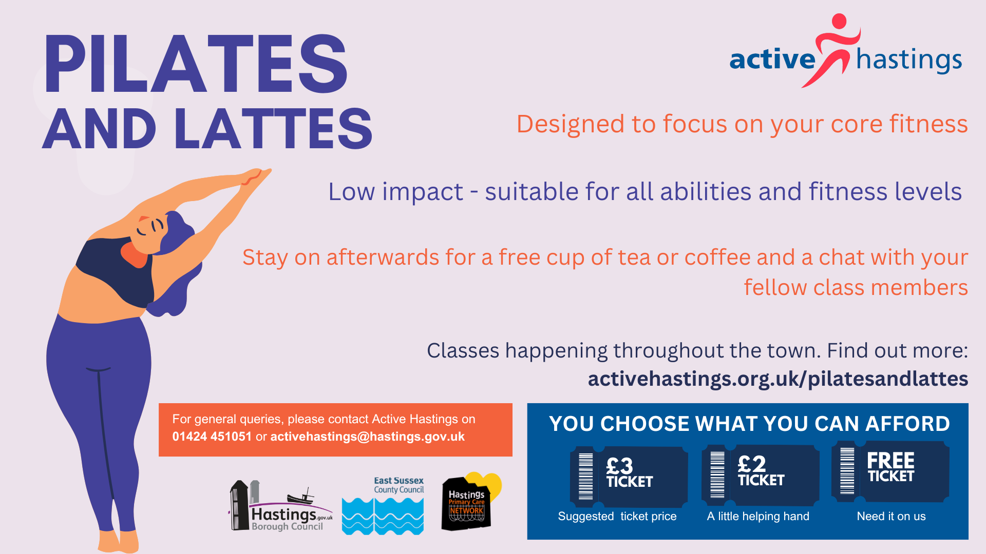 Pilates and Lattes – Active Hastings – The Hill Surgery